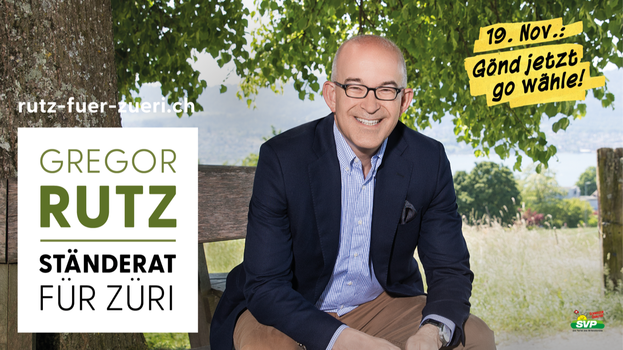 SVP Stadt Zürich - Zweiter Wahlgang Ständeratswahlen: Gregor Rutz als ...